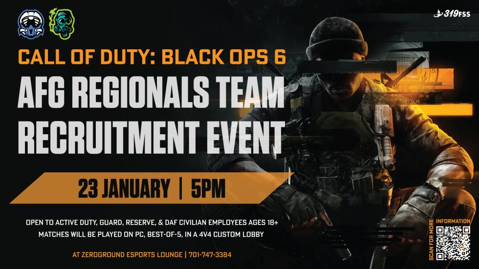 Call of Duty AFG Regionals Team Recruitment | Grand Forks AFB FSS